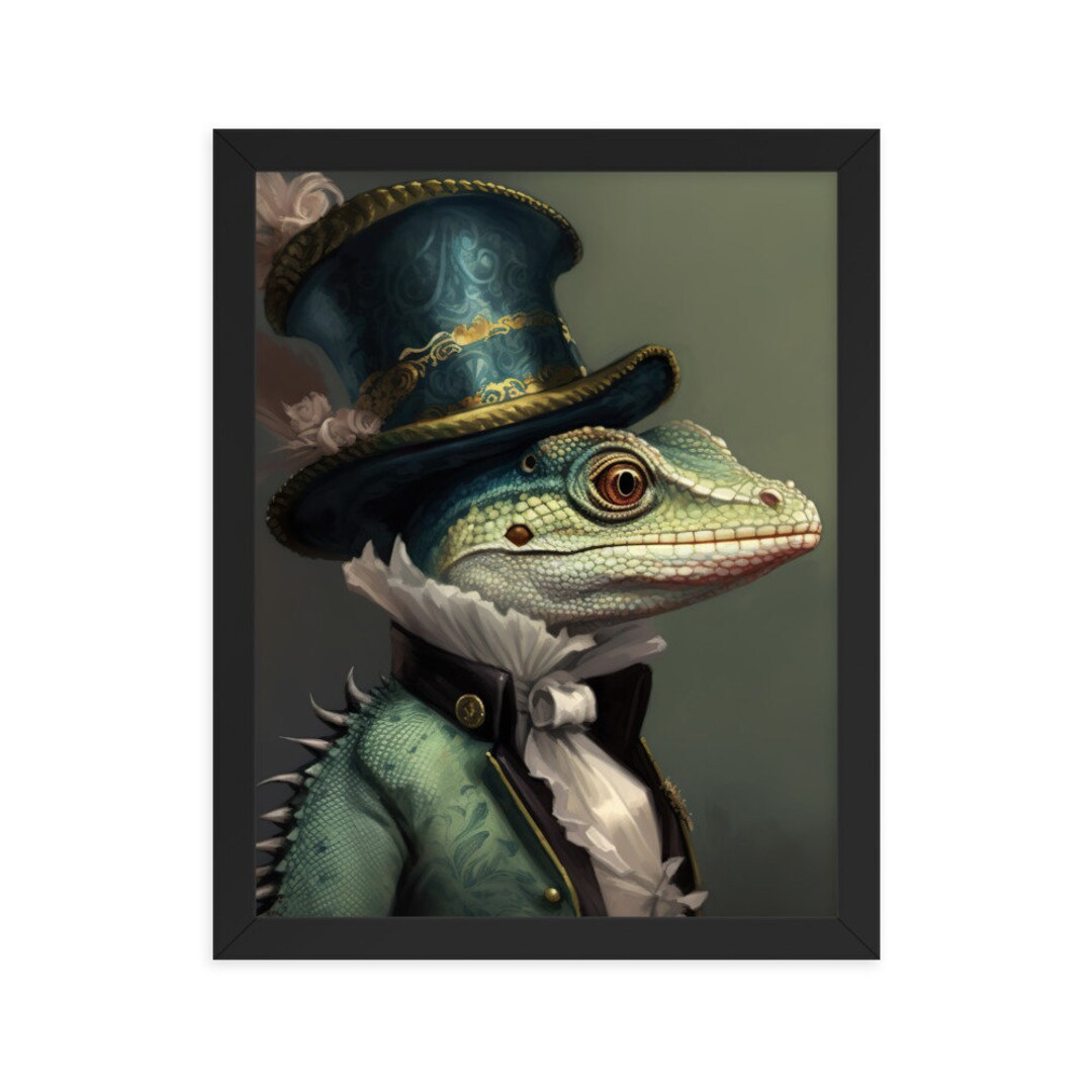 Rococo Basilisk Original AI Art Print Framed - Etsy UK
