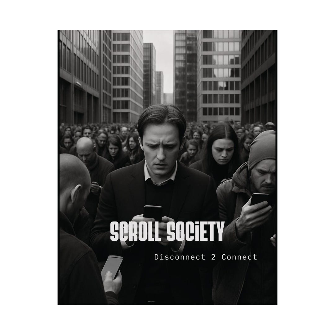 Disconnect to Connect Poster Matte Vertical Poster | Scroll Society ...