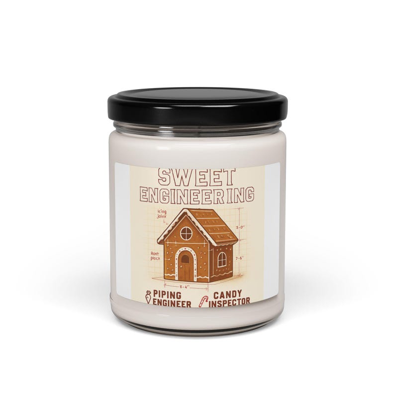 Sweet Engineering Gingerbread House Candle | Scented Soy 9oz - Etsy