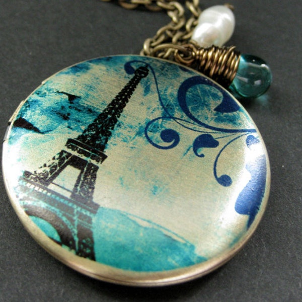 Eiffel Tower Locket - Etsy