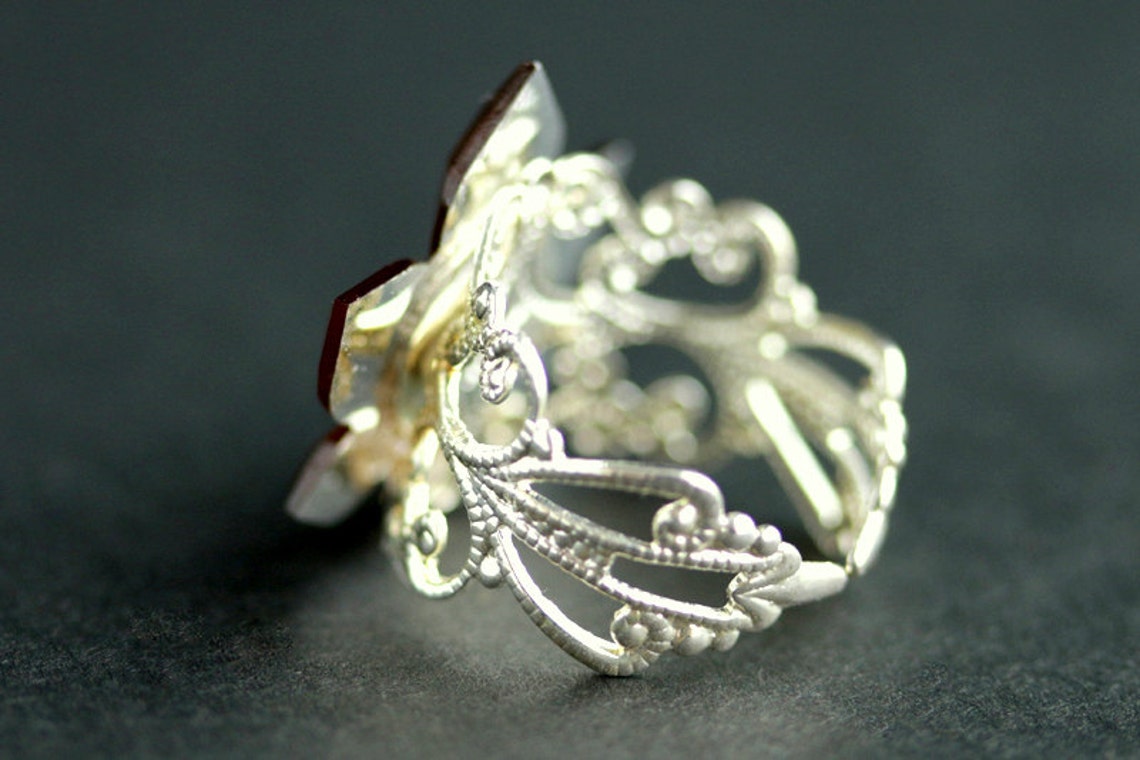 Maple Leaf Ring. Bright Autumn Orange Ring. Autumn Ring. - Etsy