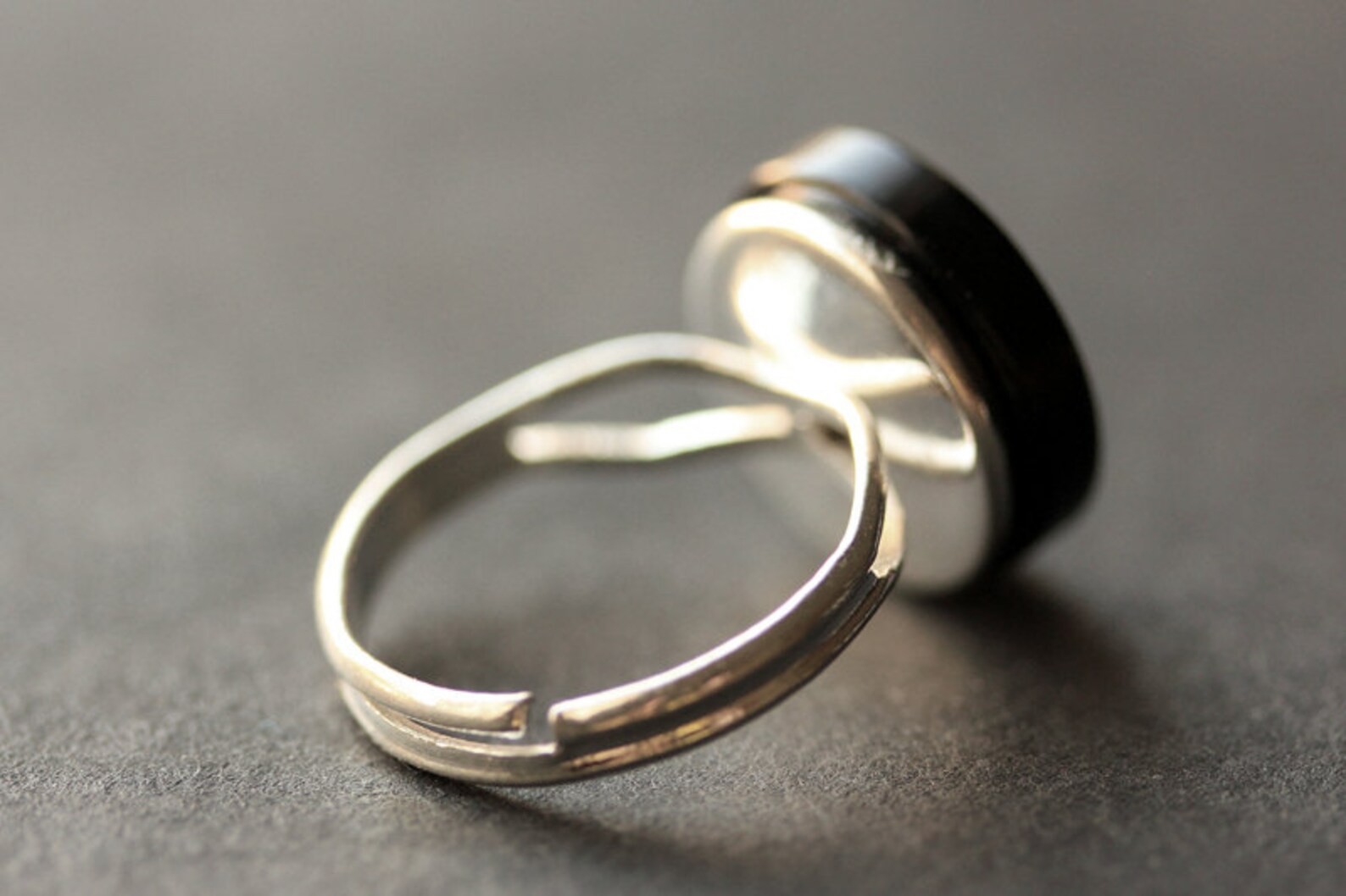 Yin Yang Ring. Balance Ring. Yang Yin Ring. Black and White - Etsy