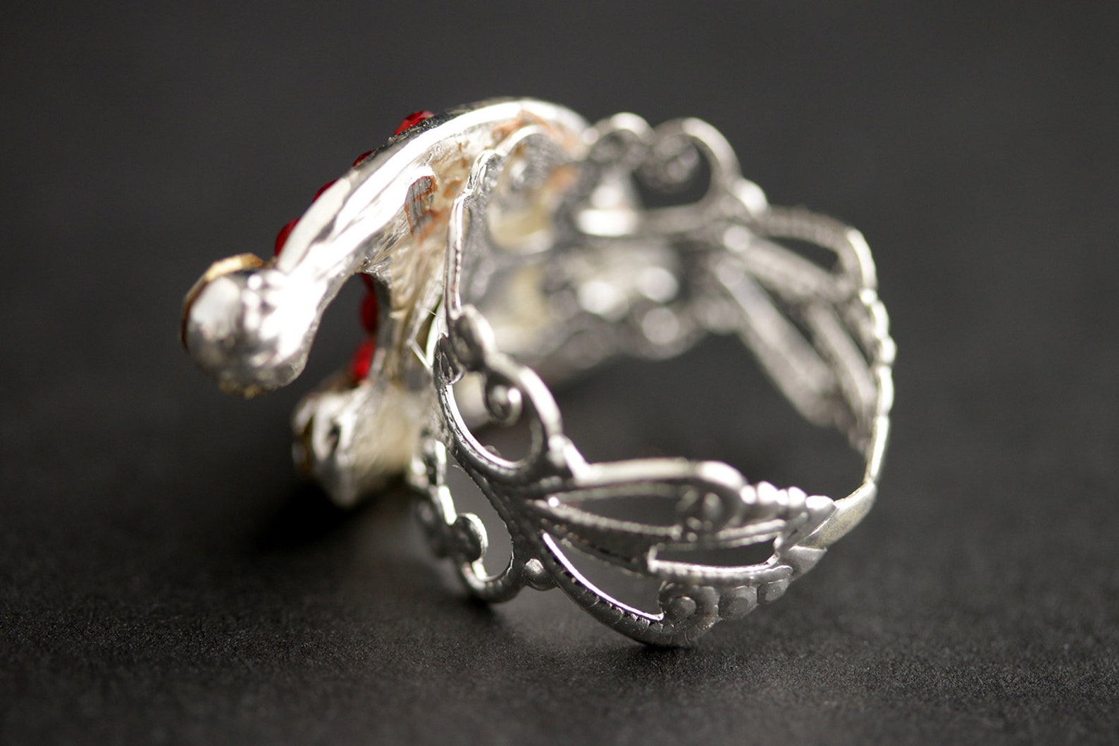 Santa Hat Ring. Rhinestone Ring. Christmas Ring. Holiday - Etsy