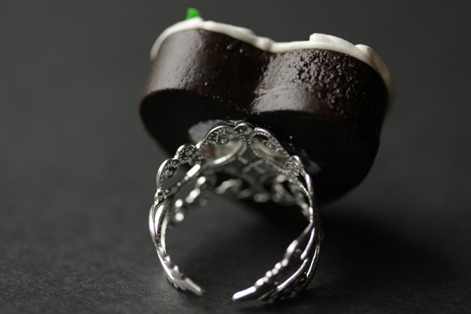 Heart Shaped Cake Ring. Heart Ring. Food Ring. Adjustable | Etsy