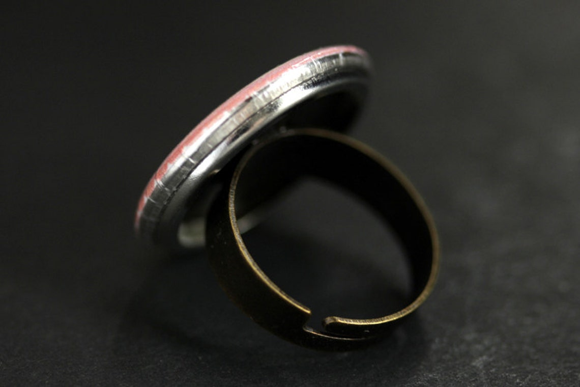 Yellow Bird Ring. Blue Bird Ring. Robin Ring. Graphic Button Ring ...