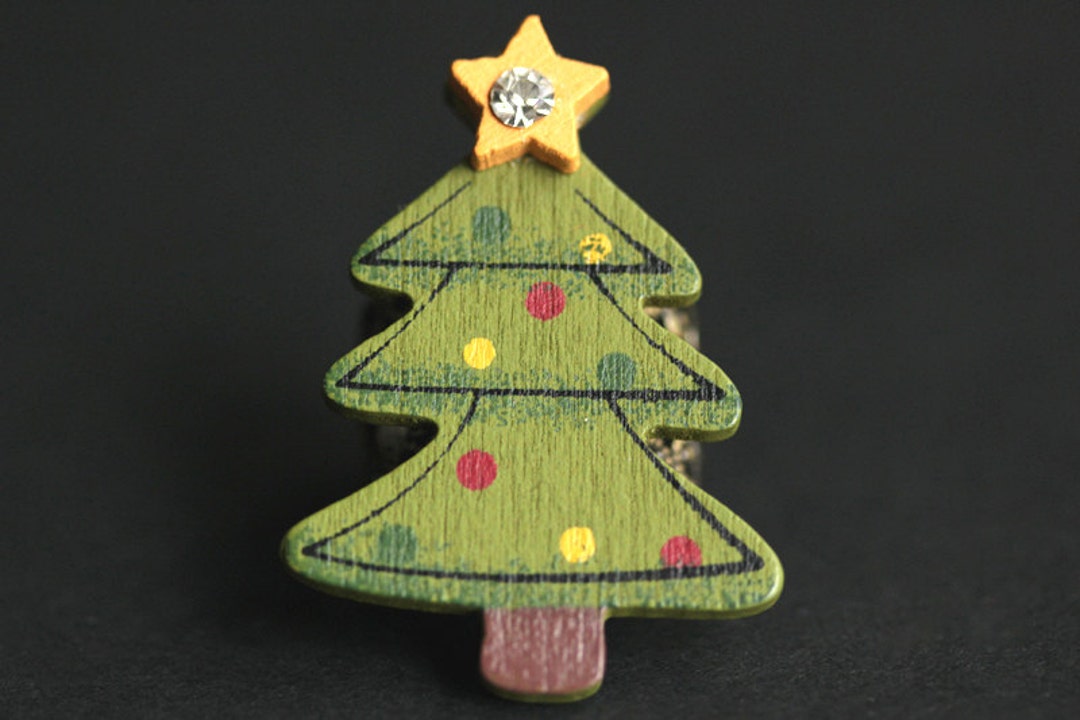 Christmas Tree Ring. Holiday Ring. Christmas Jewelry. Adjustable Ring ...