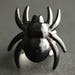 Black Spider Ring. Halloween Ring. Filigree Ring. Adjustable Ring. Gold ...