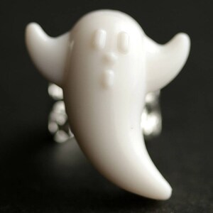 Spooky Ghost Ring. Halloween Ring. Filigree Ring. Adjustable Ring. Gold ...