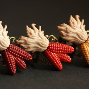 Corn Husk Ring. Autumn Harvest Ring. Food Ring. Fall Jewelry. Corn Cob ...