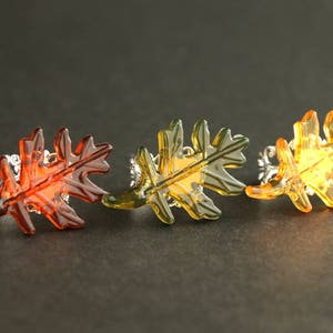 Brown Oak Leaf Ring. Autumn Leaf Ring. Fall Leaves Filigree Ring ...