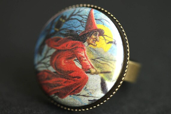 Red Witch Ring. Halloween Ring. Wicked Witch Ring. Vintage | Etsy