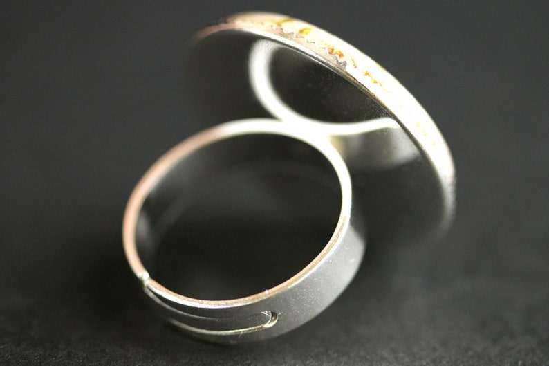 Halloween Ring. Masquerade Ring. Yellow and Orange Ring. Novelty Ring ...