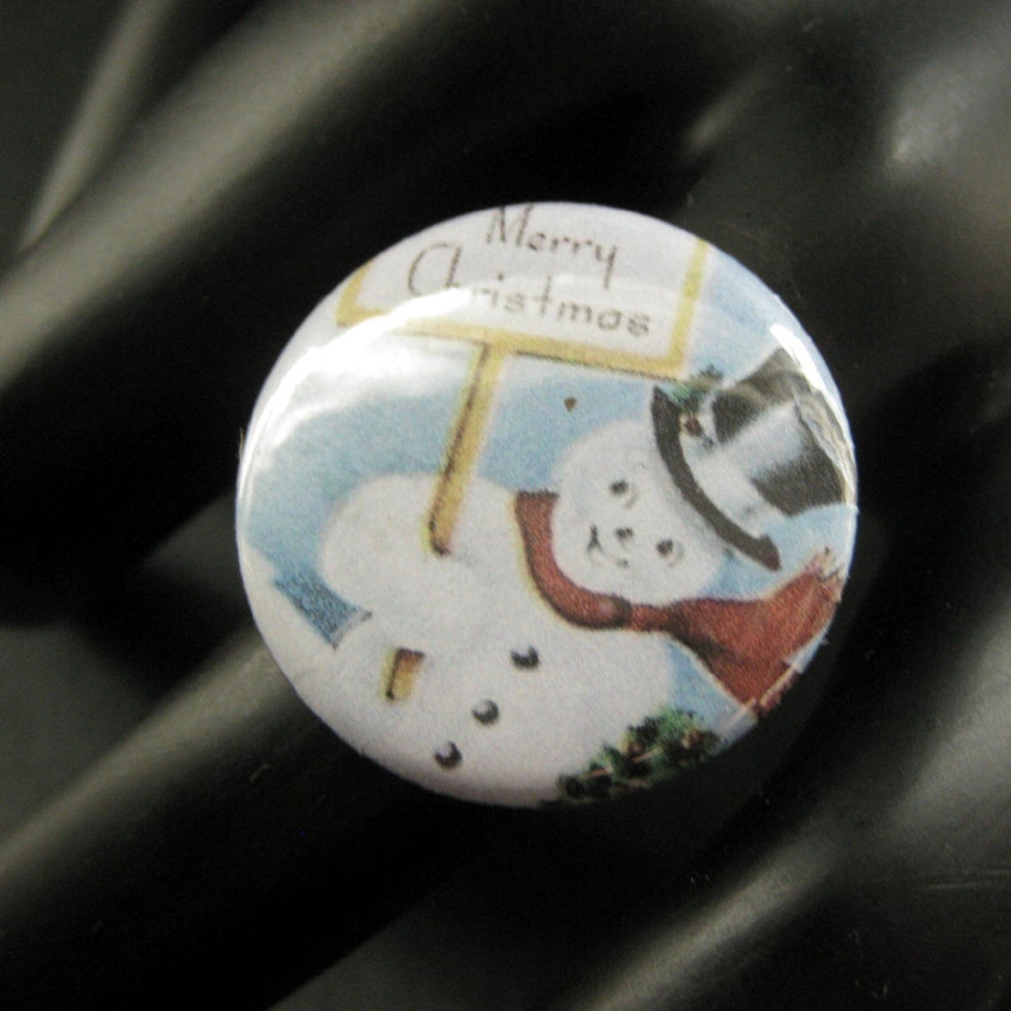 Snowman Ring. Christmas Ring. Holiday Ring. Adjustable Ring in | Etsy