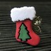 Christmas Ring. Holiday Ring. Stocking Ring With Christmas Tree. Bronze ...