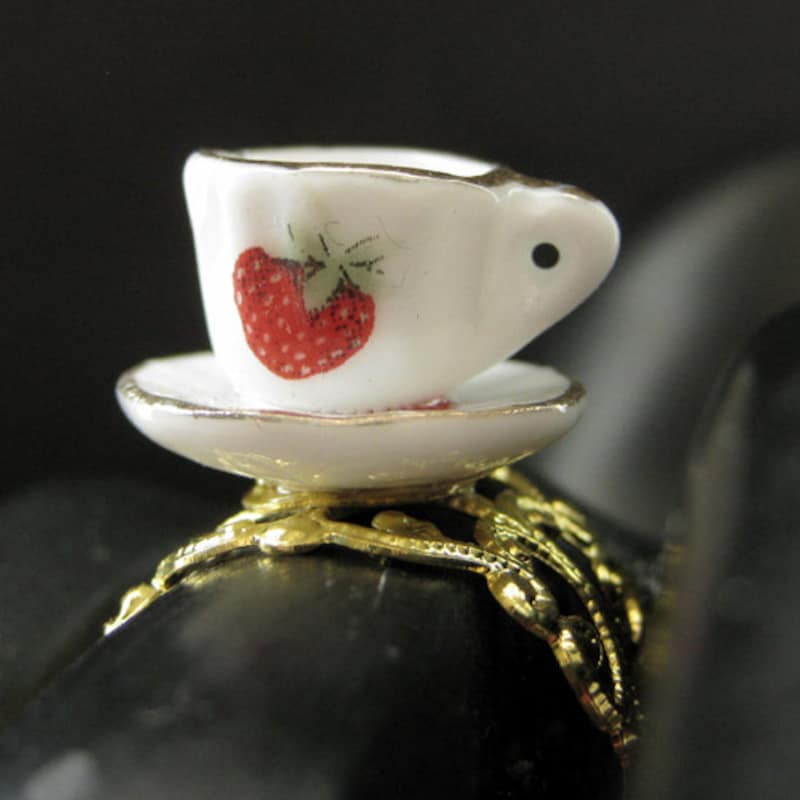 Teacup Ring - Etsy