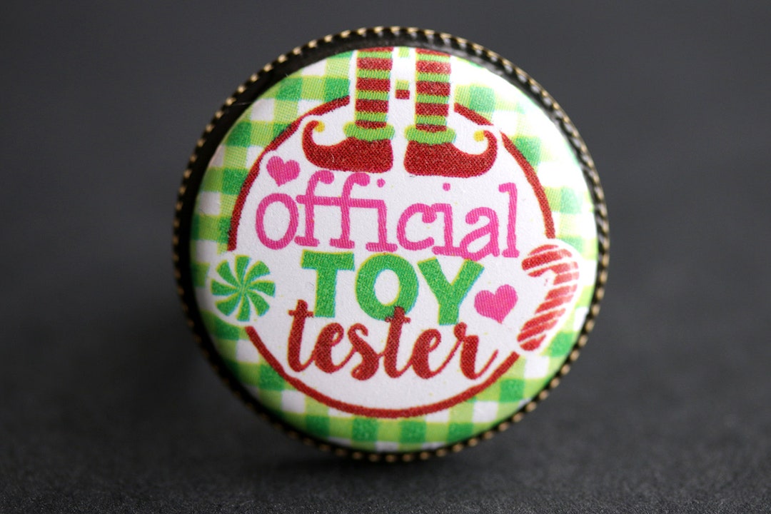 Official Toy Tester Ring. Christmas Ring. Holiday Jewelry. Adjustable ...