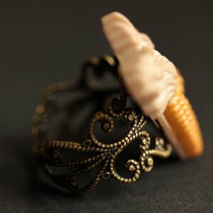 Corn Husk Ring. Autumn Harvest Ring. Food Ring. Fall Jewelry. Corn Cob ...