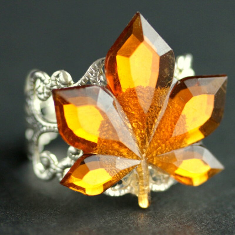 Ring Leaf - Etsy