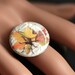 Tan Beetle Ring. Bug Ring. Nature Ring. Entomology Ring. Autumn Ring ...