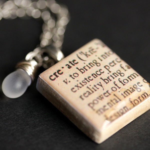 Scrabble Necklace - Etsy