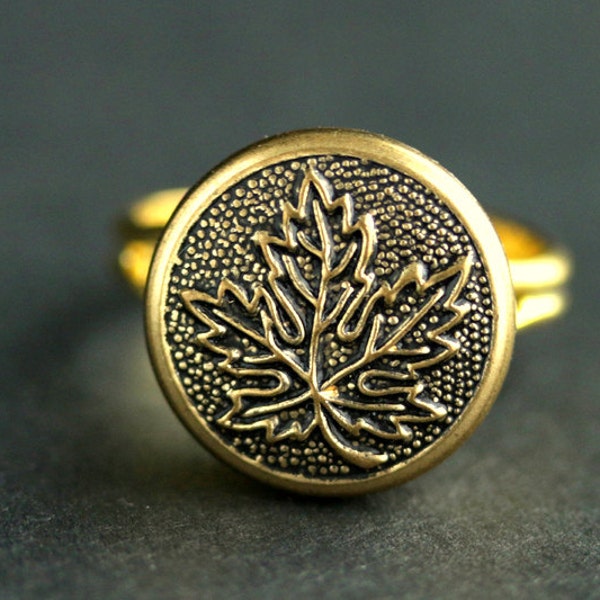 Leaf Ring - Etsy