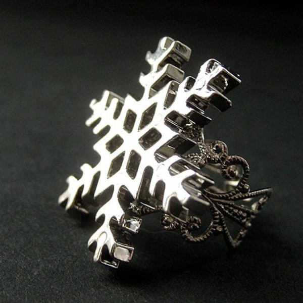 Snowflake Ring - Etsy