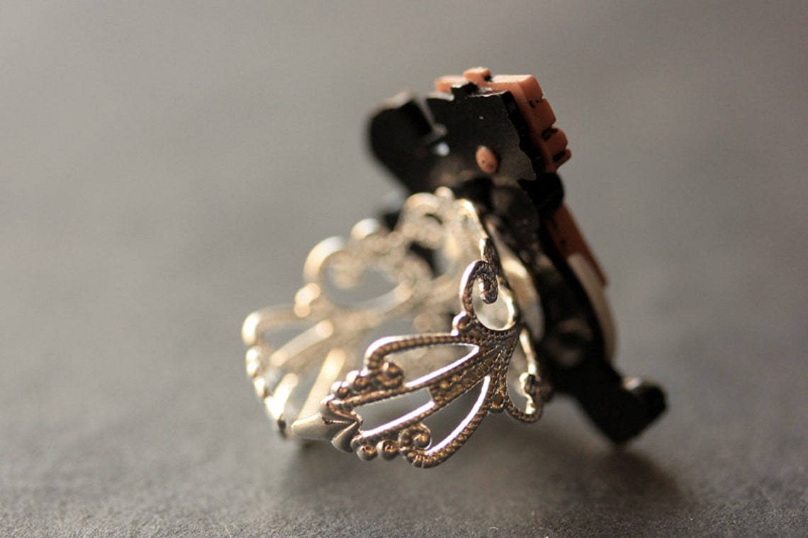 Snowman Ring. Snow Ring. Holiday Ring. Happy Snowman Ring. | Etsy