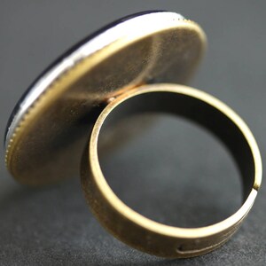 Halloween Ring. Scary Jack O Lantern Face Ring. Graphic Button Ring ...