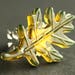 Green Oak Leaf Ring. Autumn Leaf Ring. Fall Leaves Filigree Ring ...