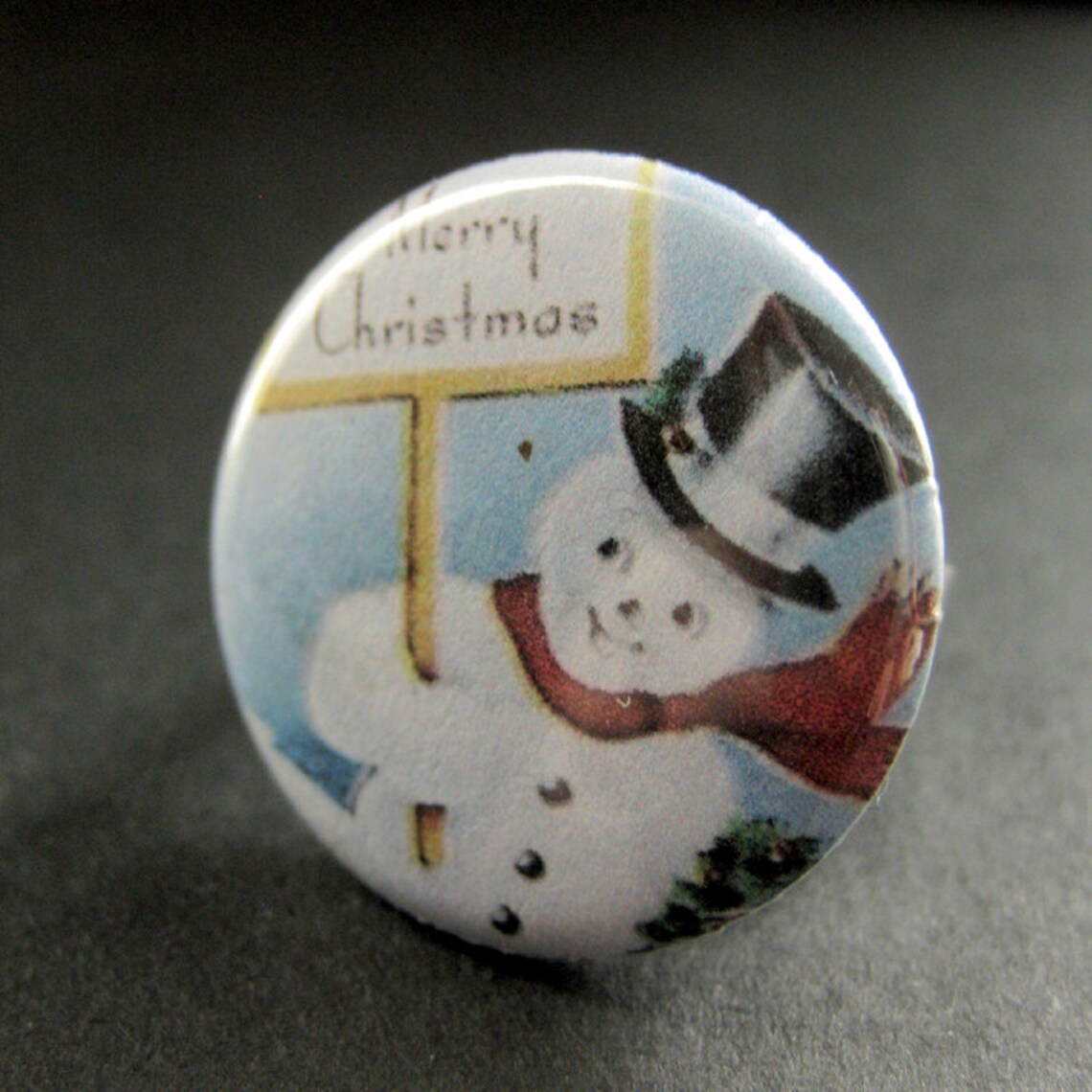 Snowman Ring. Christmas Ring. Holiday Ring. Adjustable Ring in | Etsy