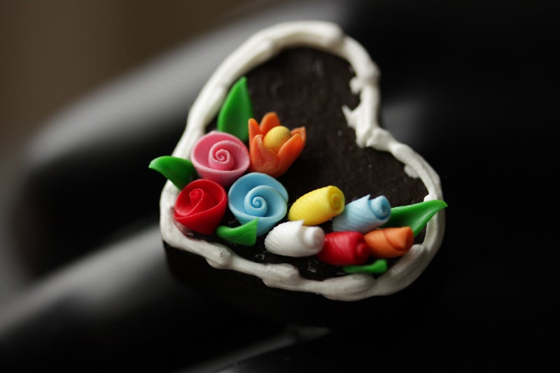 Heart Shaped Cake Ring. Heart Ring. Food Ring. Adjustable | Etsy