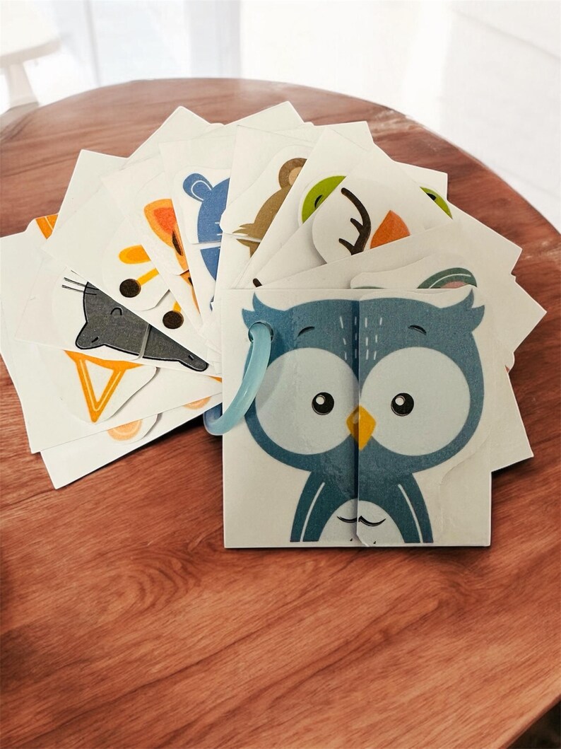 Animals Matching Activity | Velcro Activity for Kids | Printable PDF ...