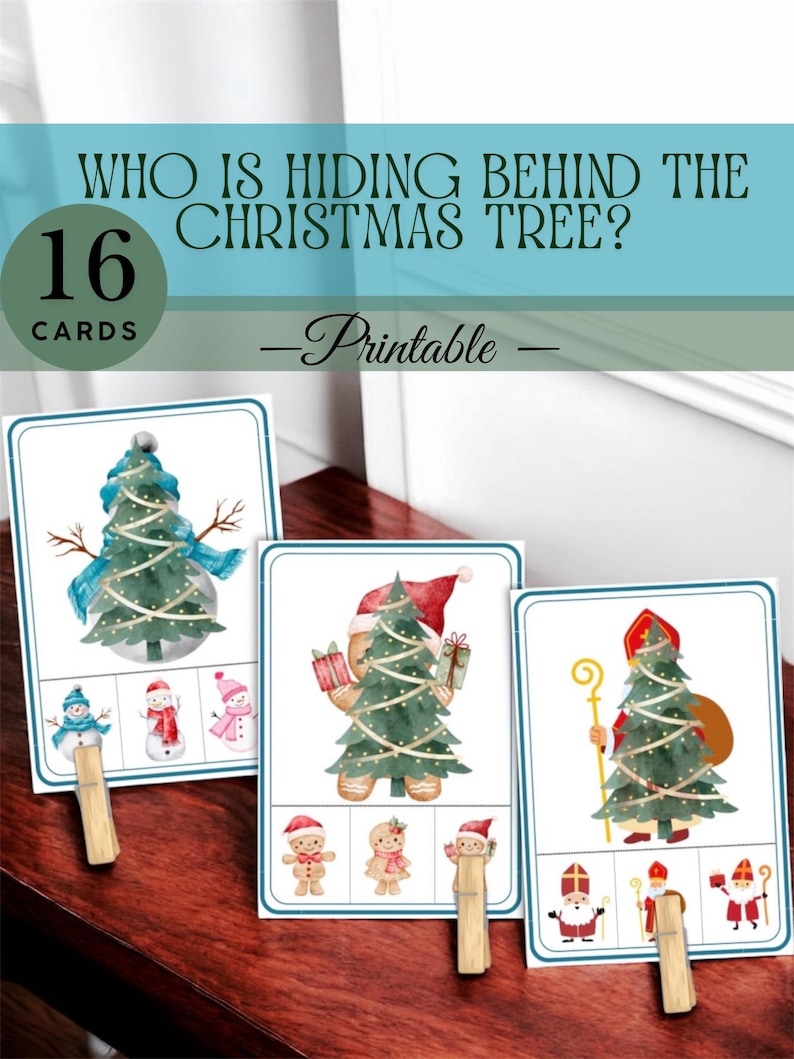 Christmas Guessing Game Printable | Holiday Preschool Activity (PDF ...