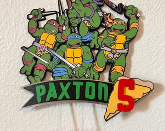 Teenage Mutant Ninja Turtle Cake Topper: Custom TMNT Birthday ...