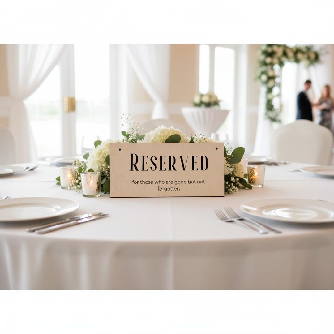 Wedding Memorial Sign Remembrance Table Memory Stand Reception Tribute ...
