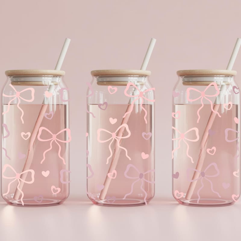 Pink Glass Cups - Etsy