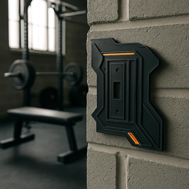 Futuristic 3D Printed Light Switch Cover | Industrial Sci-fi Design ...