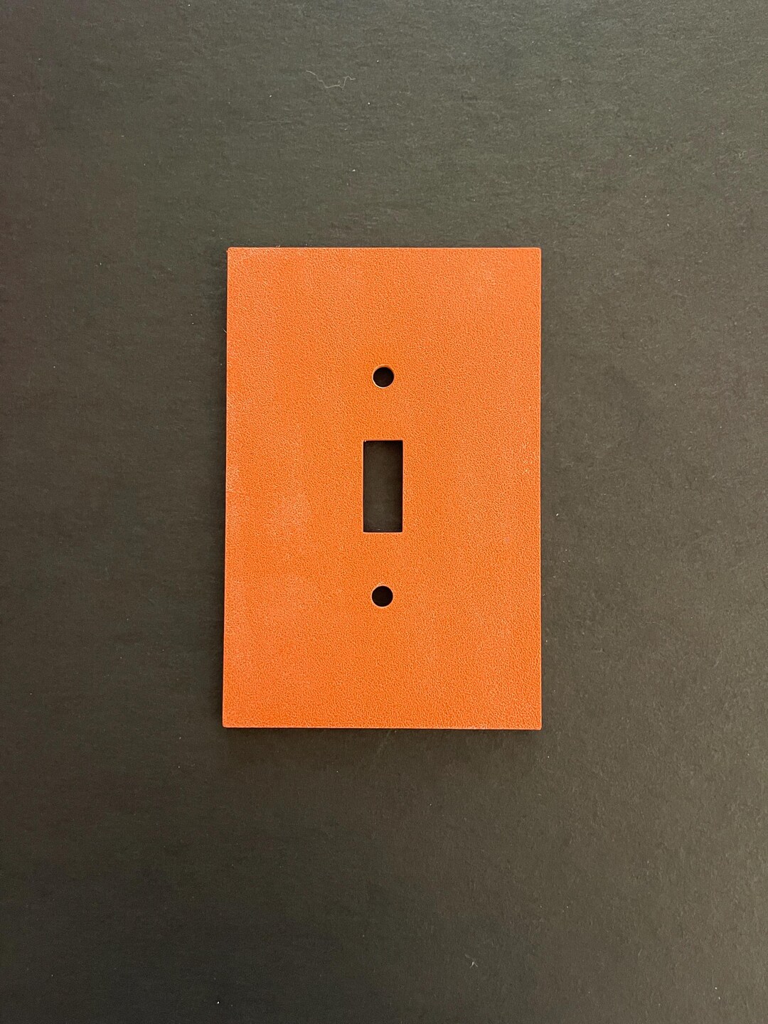 Modern Orange Toggle Light Switch Cover | Textured 3D Printed Wall ...