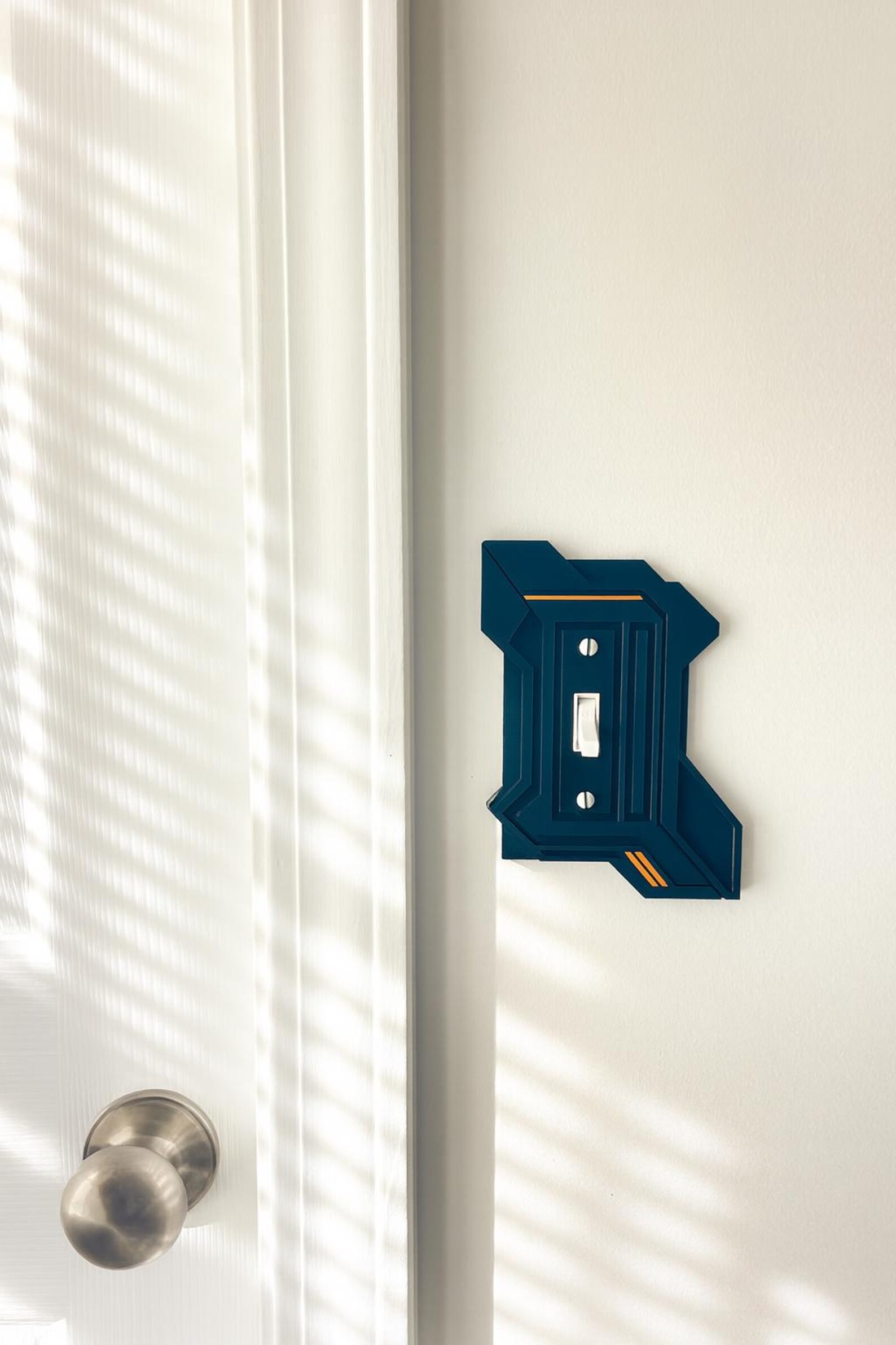 Futuristic 3D Printed Light Switch Cover | Industrial Sci-fi Design ...