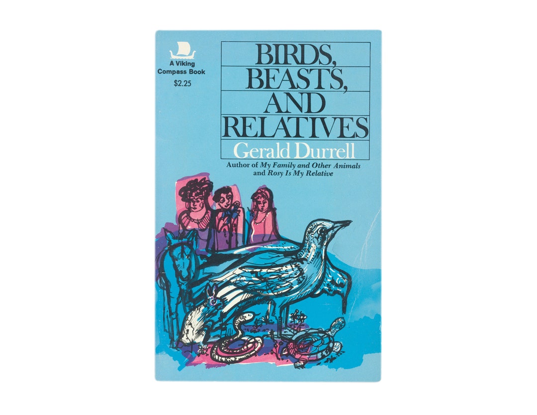 Birds, Beasts, and Relatives by Gerald Durrell / Vintage Viking Compass ...