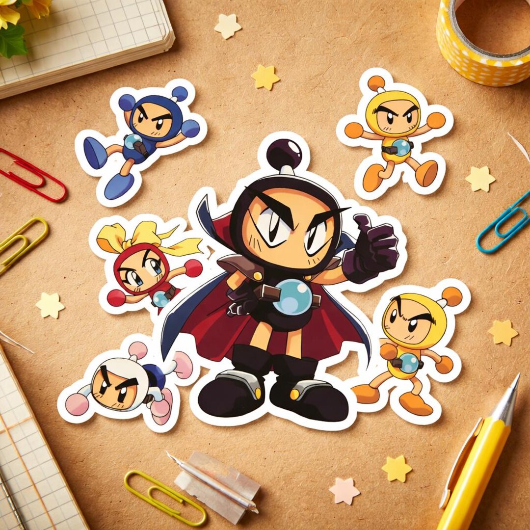 Anime Bomberman | Printable A4 Sheets | PNG & PDF | Instant Download - Etsy