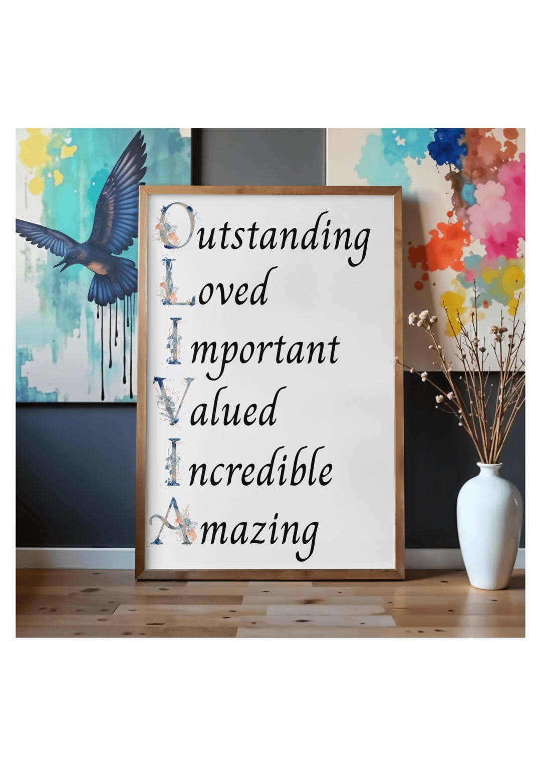 Personalized Name Print | Positive Affirmations, Kids Room Decor ...
