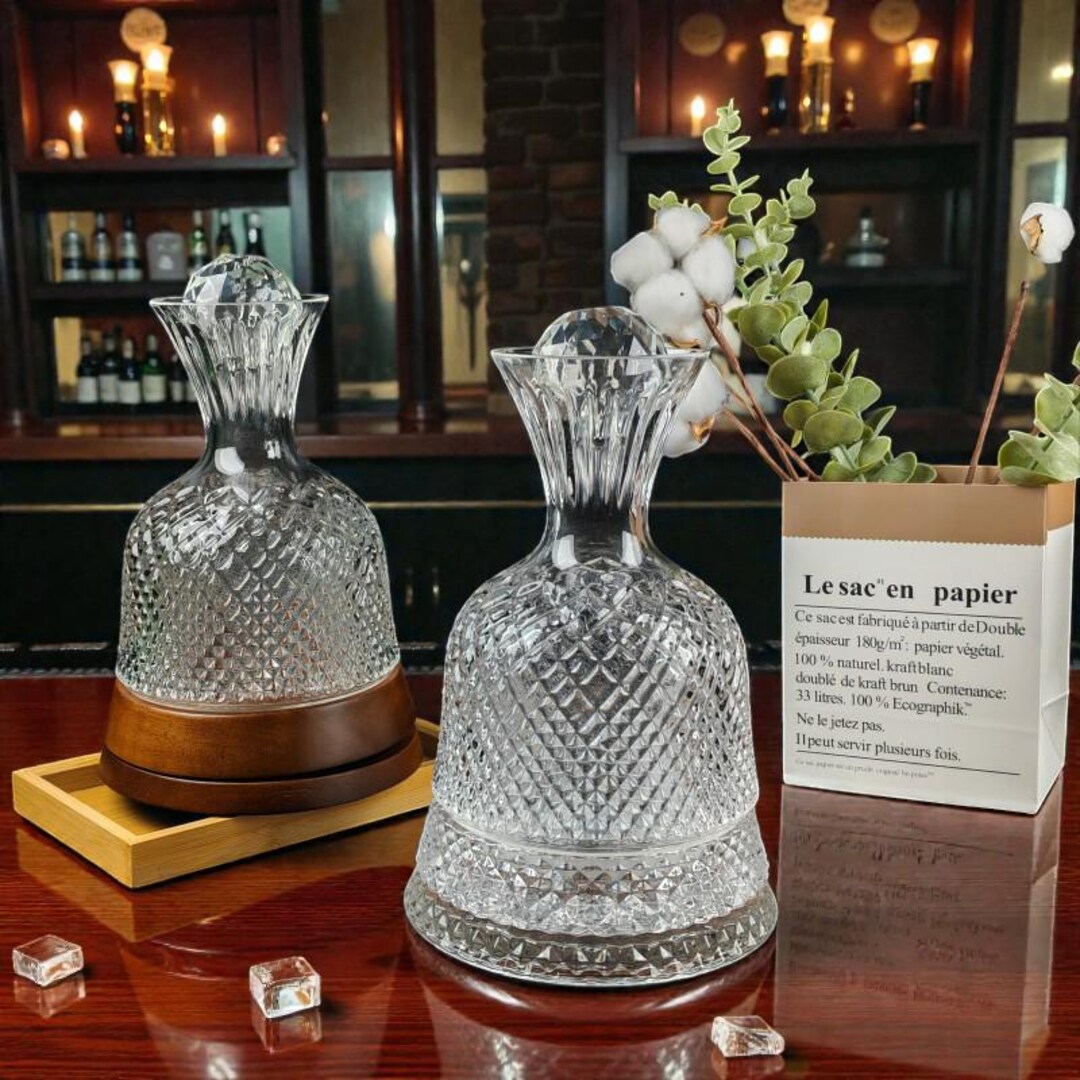 Crystal Pineapple Decanter, Elegant Glass Decanter, Vintage Style ...