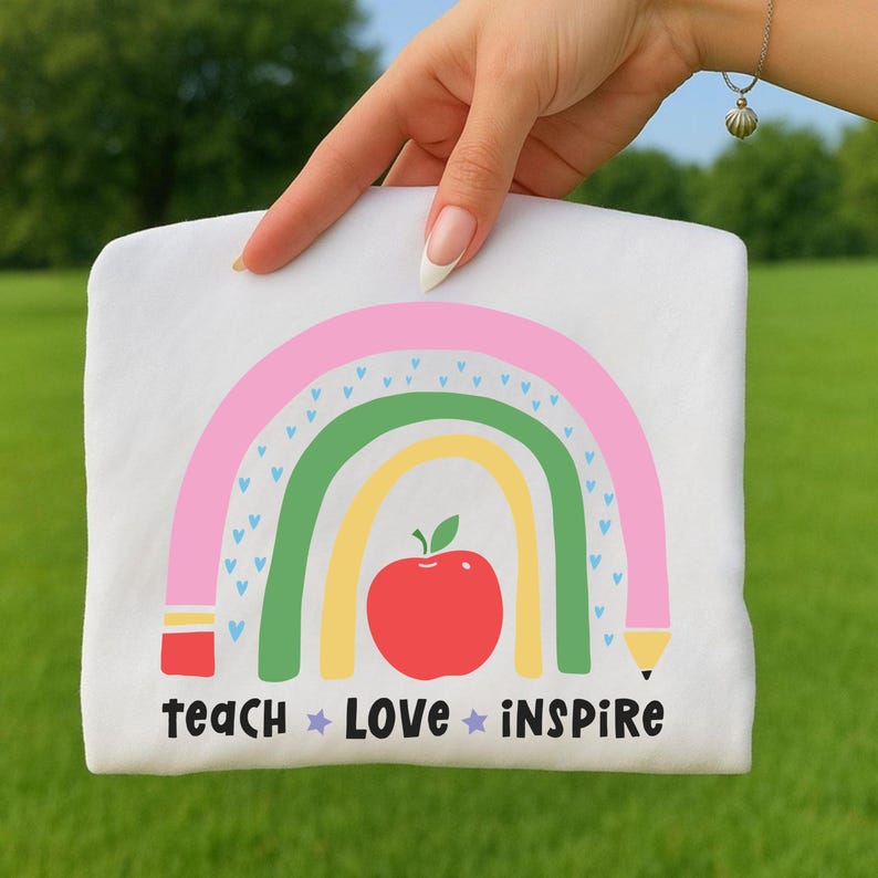 Teach Love Png, Teacher PNG, Coquette Teacher Shirt PNG, Cute Teacher ...