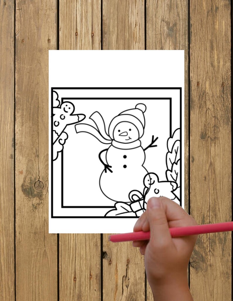 Christmas Coloring Pages | 10-page Printable Holiday Bundle (digital ...