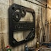 Industrial Garage Sign DXF SVG AI • Split Monogram Metal Art ...