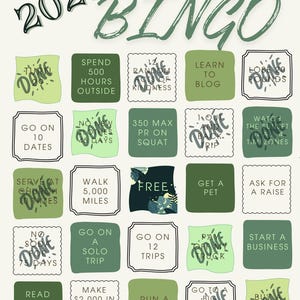 2026 Rodeo Bingo Card for Yearly Goals - Etsy