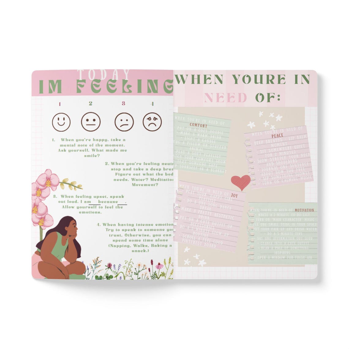 Soft Mind Soft Life Journal Softcover Notebook With Pastel Clouds Grid ...