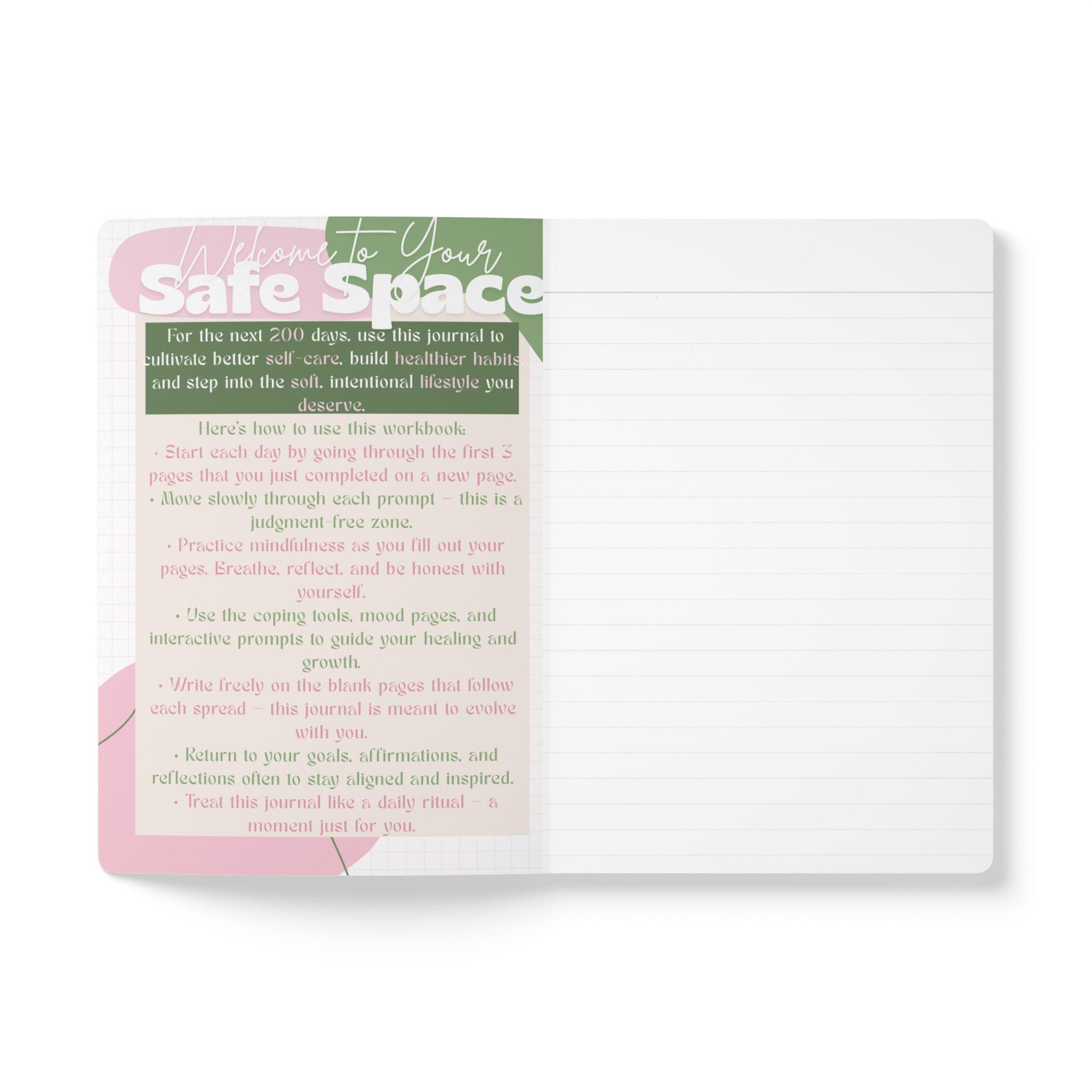 Soft Mind Soft Life Journal Softcover Notebook With Pastel Clouds Grid ...
