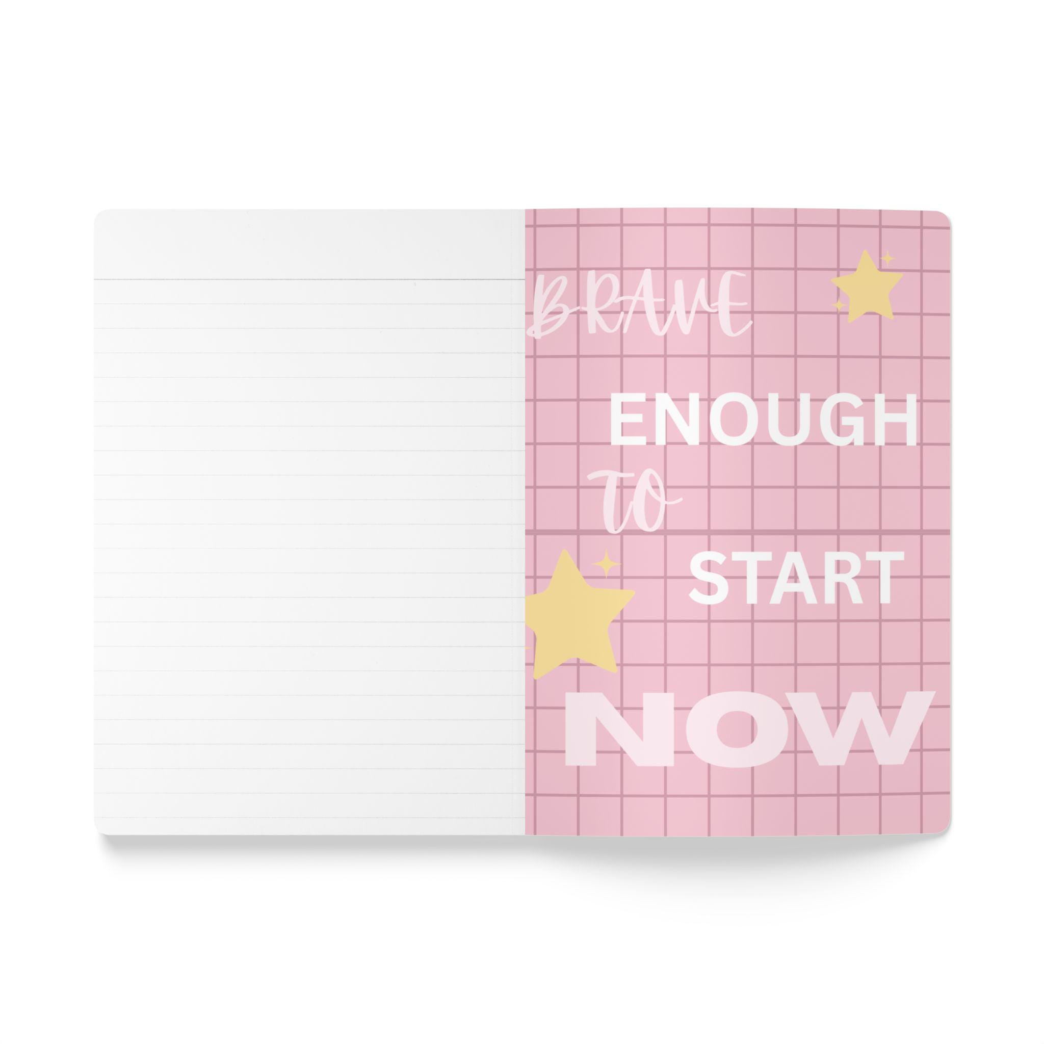 Soft Mind Soft Life Journal Softcover Notebook With Pastel Clouds Grid ...